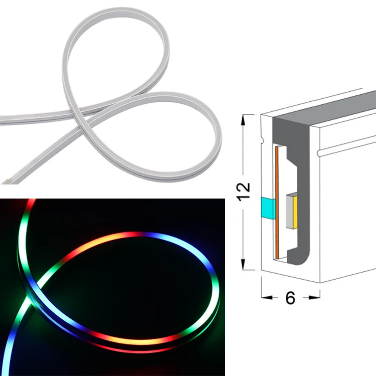 Addressable Rgb 5v Sk6812ic Flexible Neon Led Strip Light - Buy Neon ...