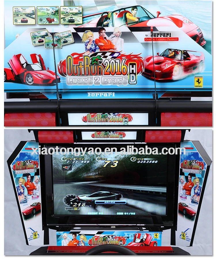 Popular Game Center Video Simulator Arcade Adult Car Racing Game Machine