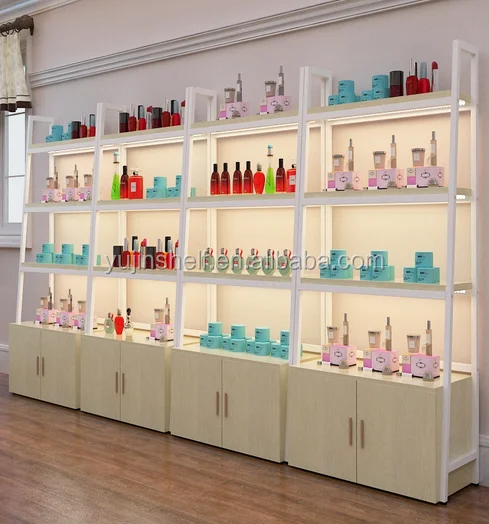 Aangepaste MDF houten cosmetische standaard make-up parfum winkel ...