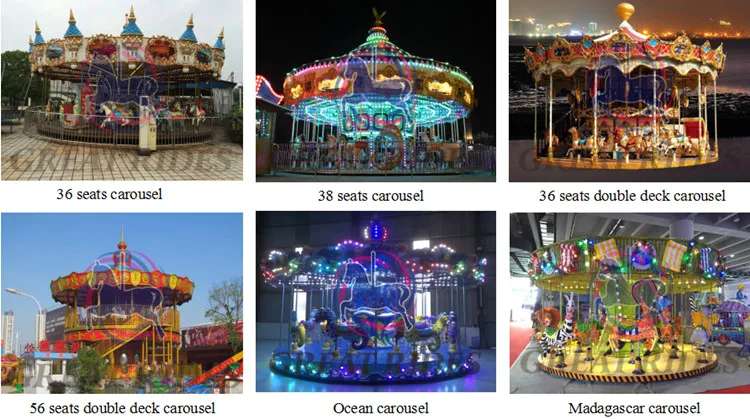 Madagascar Carousel - Fun Kiddie Amusement Ride for Sale