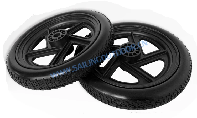 Sailing Outdoor 12 Inch Solid Rubber Wheels For Garden Cart Beach Cart ...