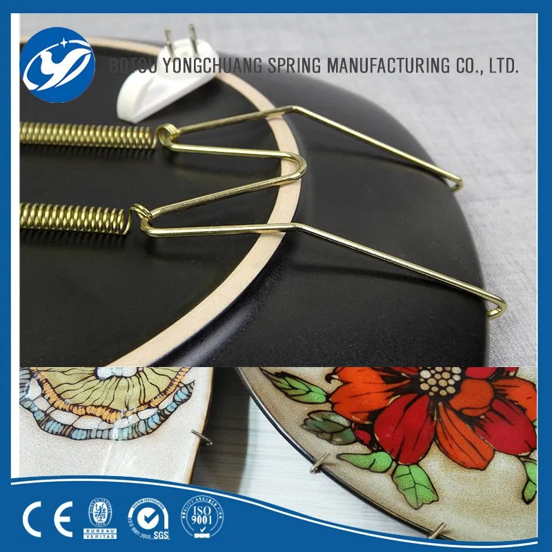 Wire Spring Plate Display Hanger/Adjustable Spring Platehanger holder ...