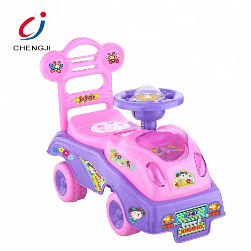 Hot Sale Plastic Baby Sliding Cartoon Pink Children Toy Car Ride On Car ...