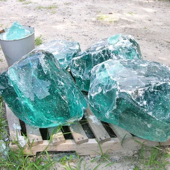 Natural Clear Large Landscaping Decorative Glass Rocks - Buy Decorative ...
