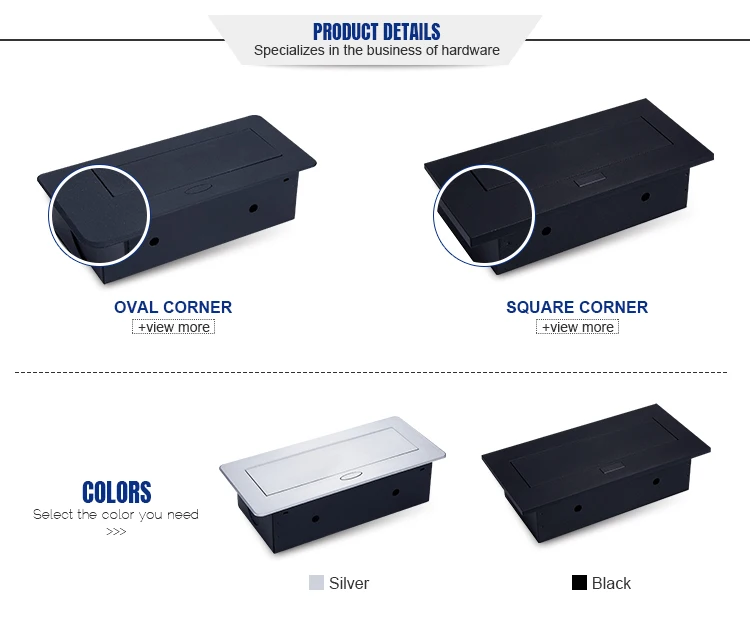 Office Conference Table Socket Charger Slide Cover Desktop Socket - Buy ...