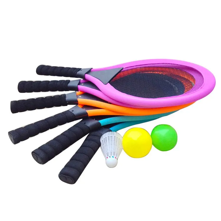 Oversized Badminton Gigantic Soft Tennis Racket with Shuttlecock for ...