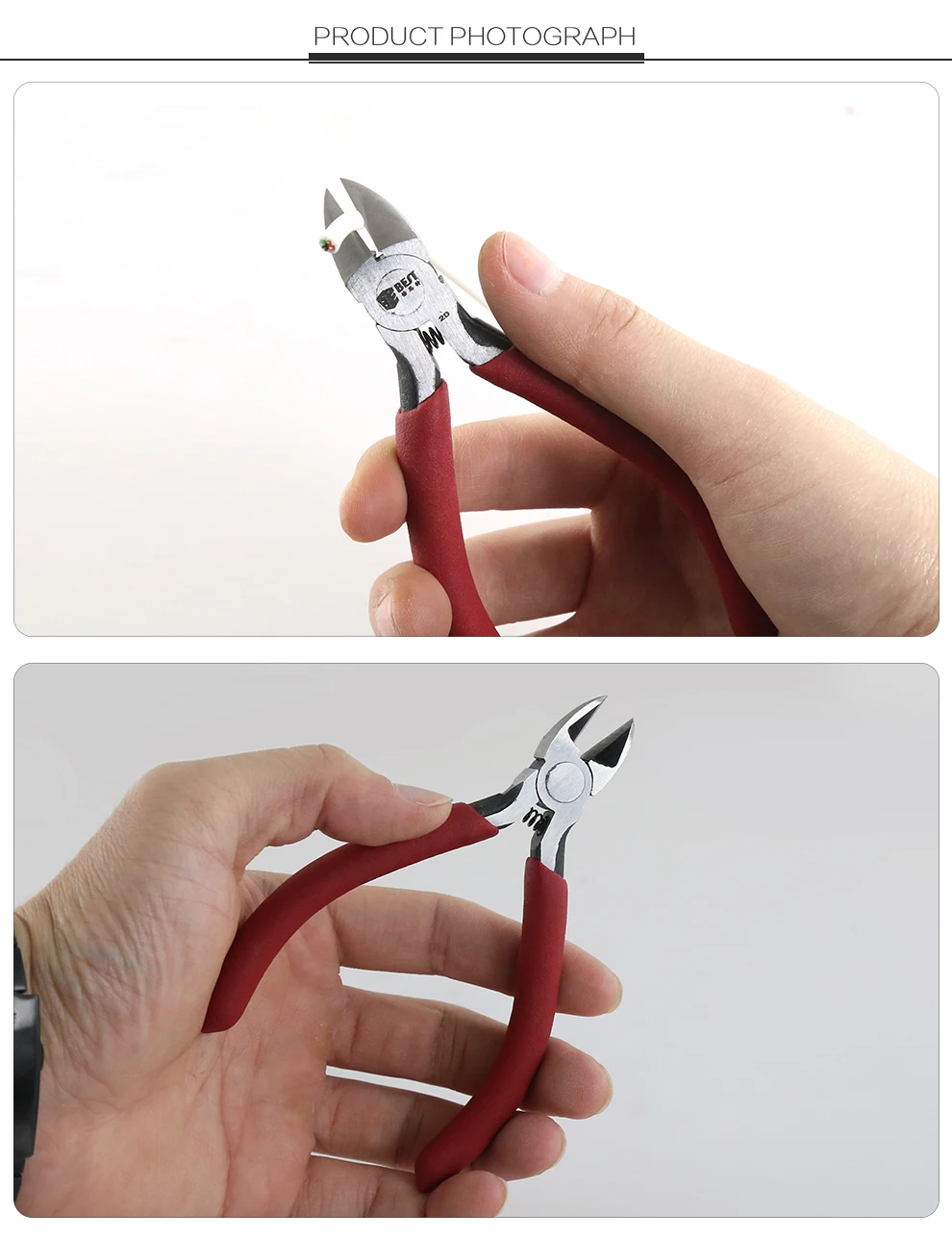 Best-2d Hand Tools Chrome Vanadium Steel Wire Cutter Diagonal Cutting ...