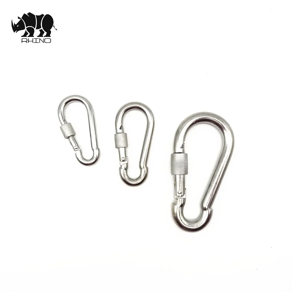 Steel Non Rust Spring Snap Key Chain Clip Hook with Screw Lock