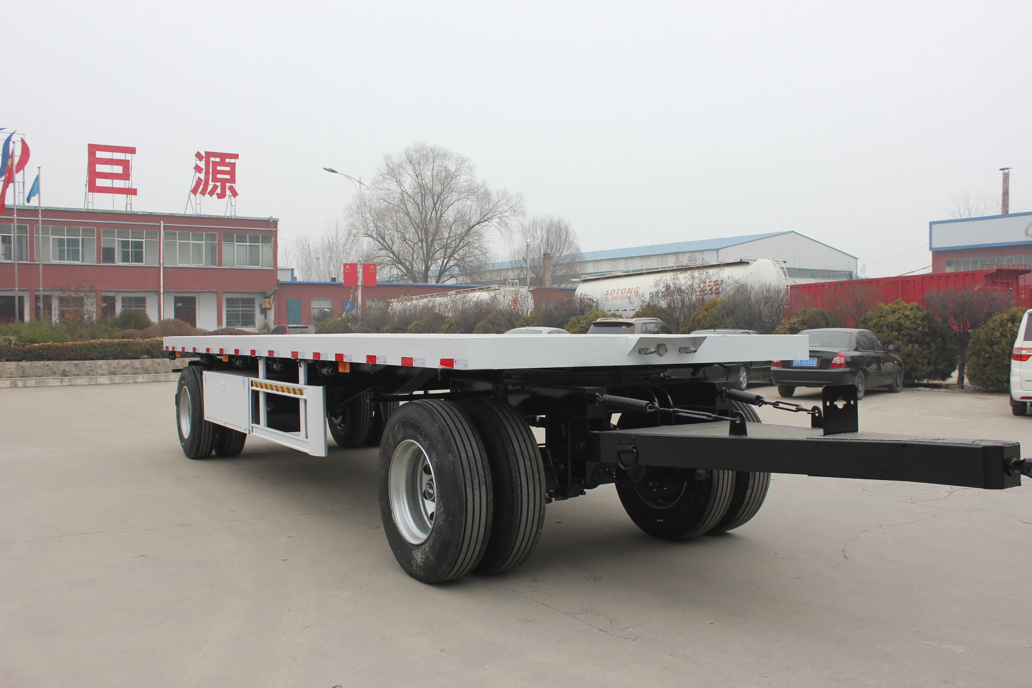 2 Axle Flatbed Farm Trailer Small Cargo Trailer Flat Top Trailer - Buy ...