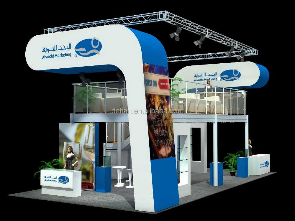 Custom Double Deck Exhibition Stands by Detian Display