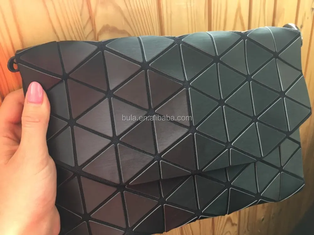 Japanese Gold Cross Section Clear Bright Hand Bag Cosmetic Bag Folding ...