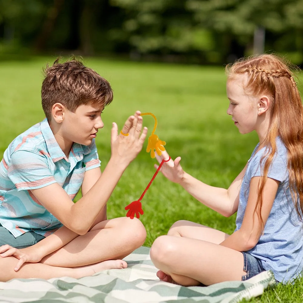 YY0058 Wacky Fun Stretchy Glitter Sticky Hands - Unisex Toy