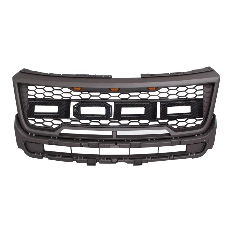Abs Carbon Fiber Luxury Raptor Style Front Hood Grille For Ford ...