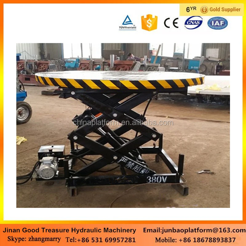 Hydraulic Concert Rotating Stage Table Lift Reliable Scissor Stage Lift ...