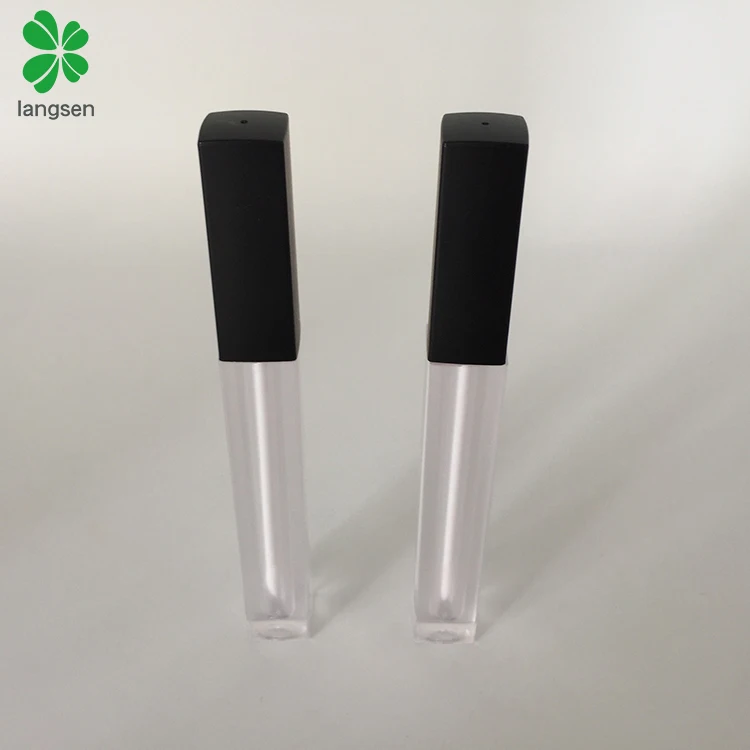 Luxury Plastic square Frosted Matte Lip Gloss Tubes 4ml, DIY Liquid Lip ...