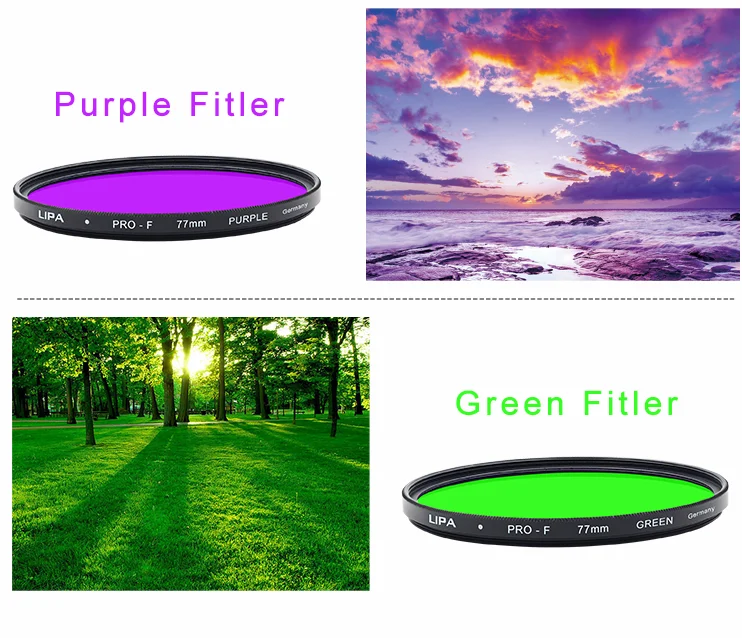 Optical Color Filter For Camera Lens High Quality Red Orange Yellow ...
