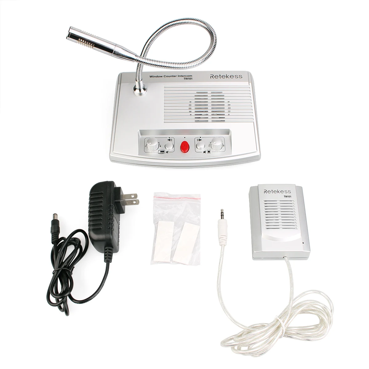 Window Speaker Intercom System Bank Counter Dual-way Intercommunication ...