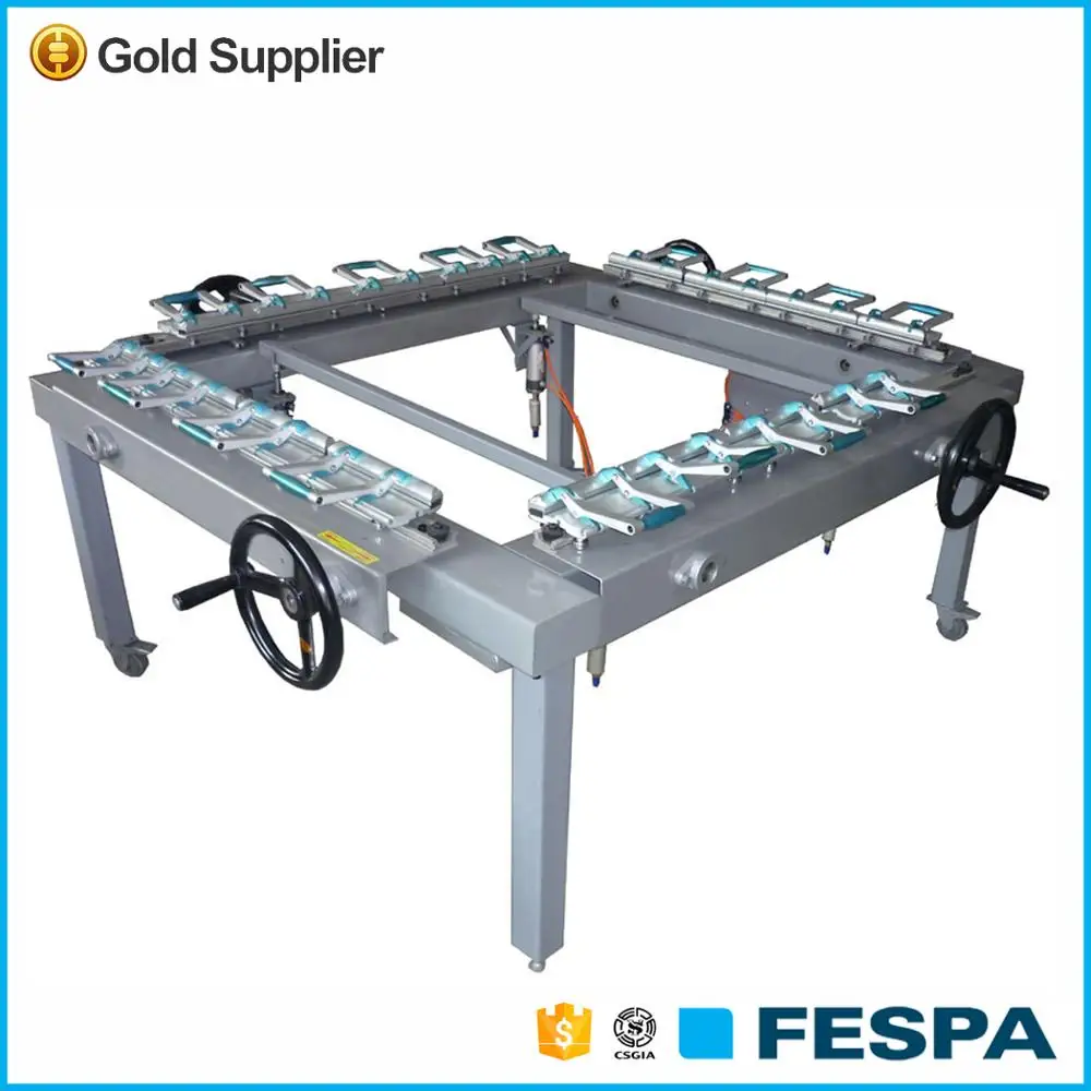 Screen Printing Pneumatic Mesh Stretch Machine With Single Clamp ...