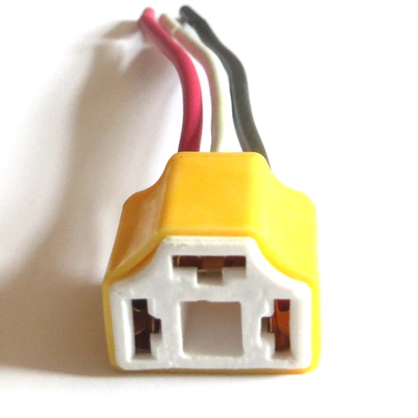 Electrical H4/9003/hb2 3 Pin Female Ceramic Headlight Connector Wiring ...
