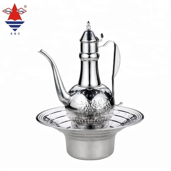 Hot Sale Arab Hand Washing Set Stainless Steel Muslim Hand Water Kettle ...