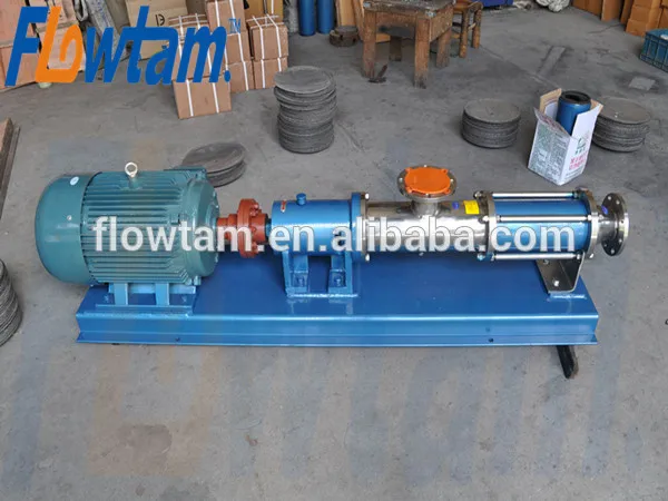 Flowtam Stainless Steel Mono Screw Transfer Pump with Hopper
