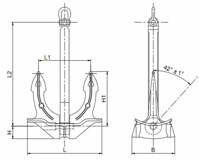 JAPAN TYPE JIS STOCKLESS ANCHOR - Durable & Reliable