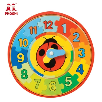 Colorful Ladybird Children Educational Clock Puzzle Learning Kids ...