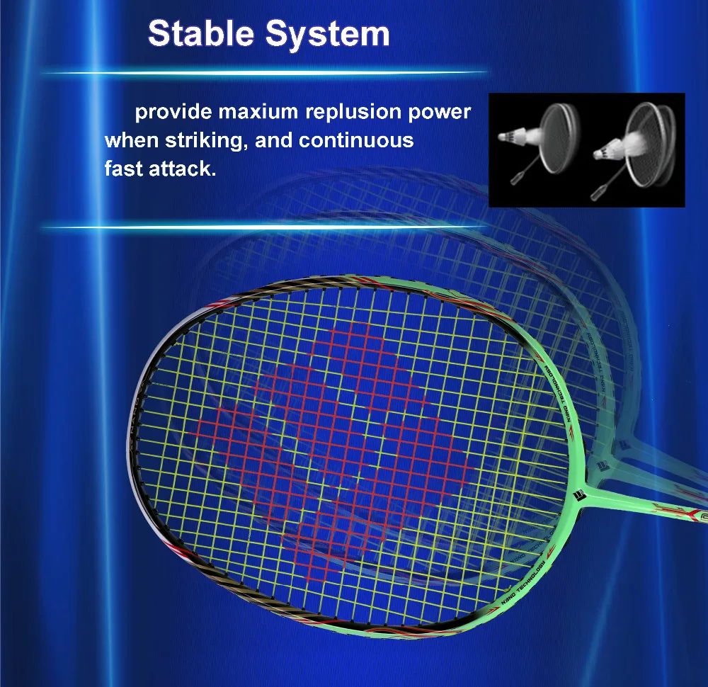 Kason Full Carbon Fiber Badminton Racket for Training & Play