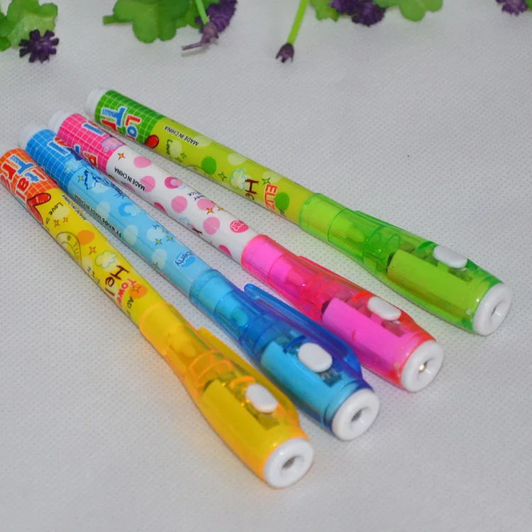 Magic Highlighter Invisible Ink Pen Creative Marker Pens Built In Uv ...