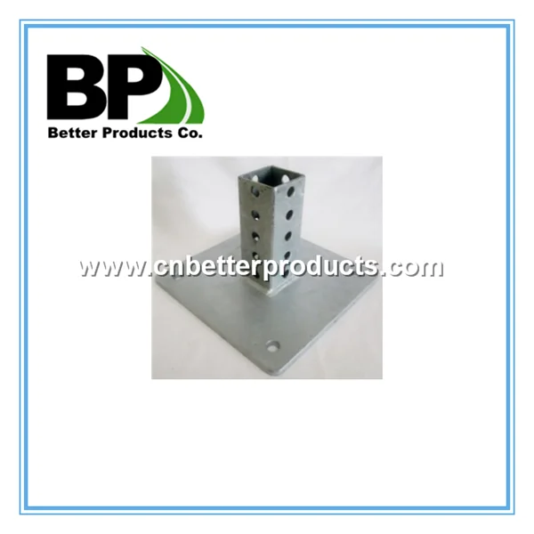 Galvanized Steel Square Post Base Plate - Buy Galvanized Steel Base ...