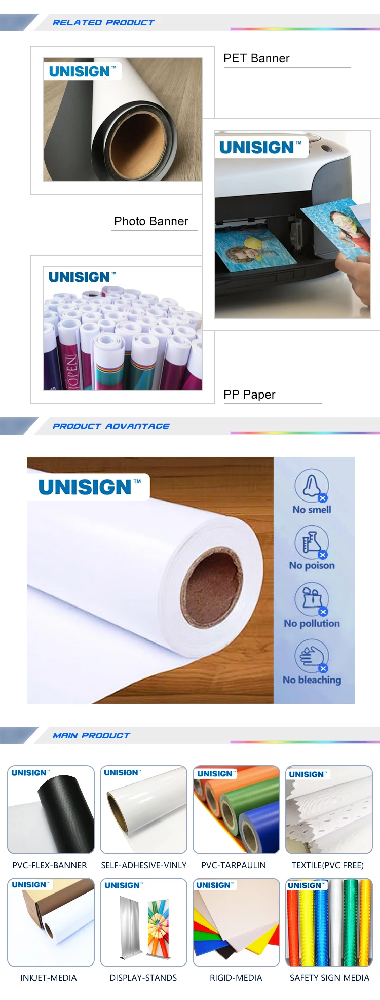 Eco-solvent Matte/glossy Waterproof Synthetic Pp Paper For Inkjet - Buy ...