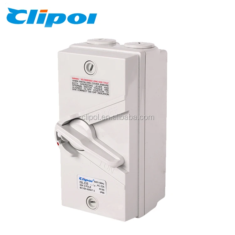 AS/NZS Weather Protected Isolation Switch - Outdoor Use