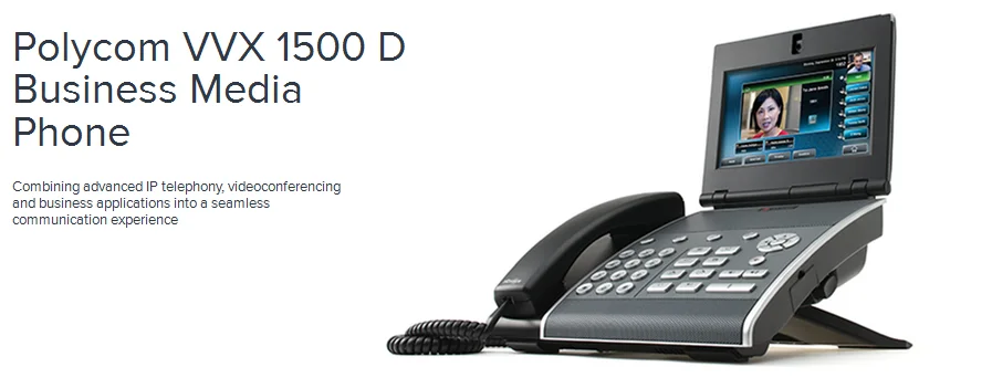 Video Conferencing On Your Deskphone Polycom Vvx 1500 D Business Media ...