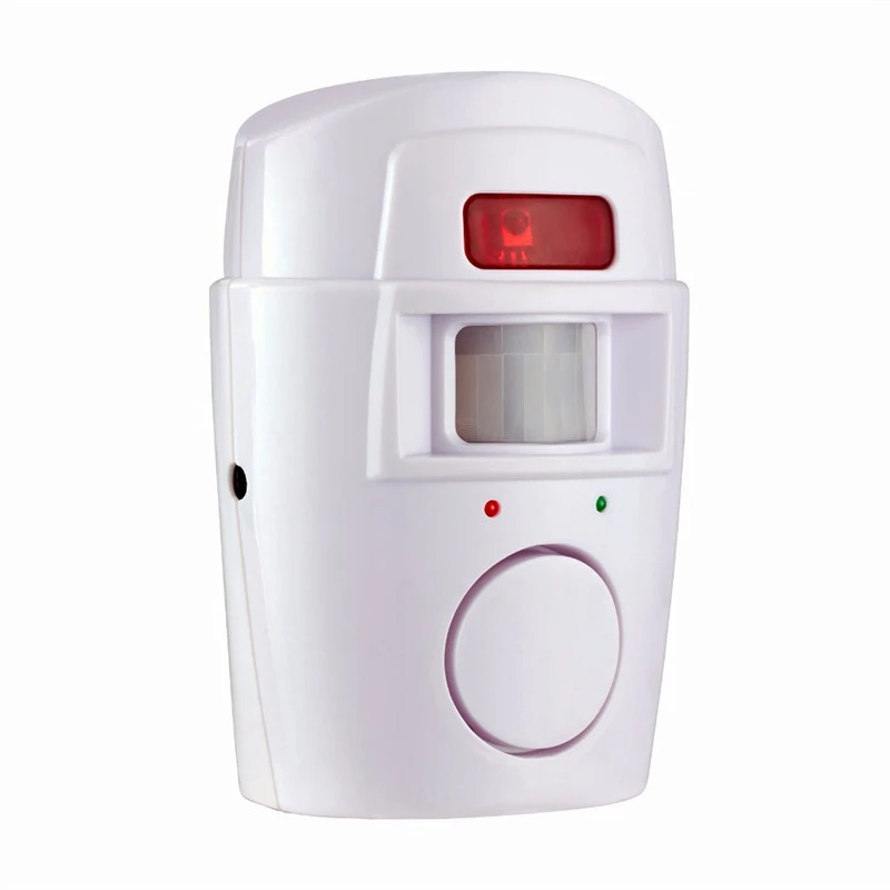 Infrared Motion Sensor Detector Alarm With 2 Remote Controls For Home ...