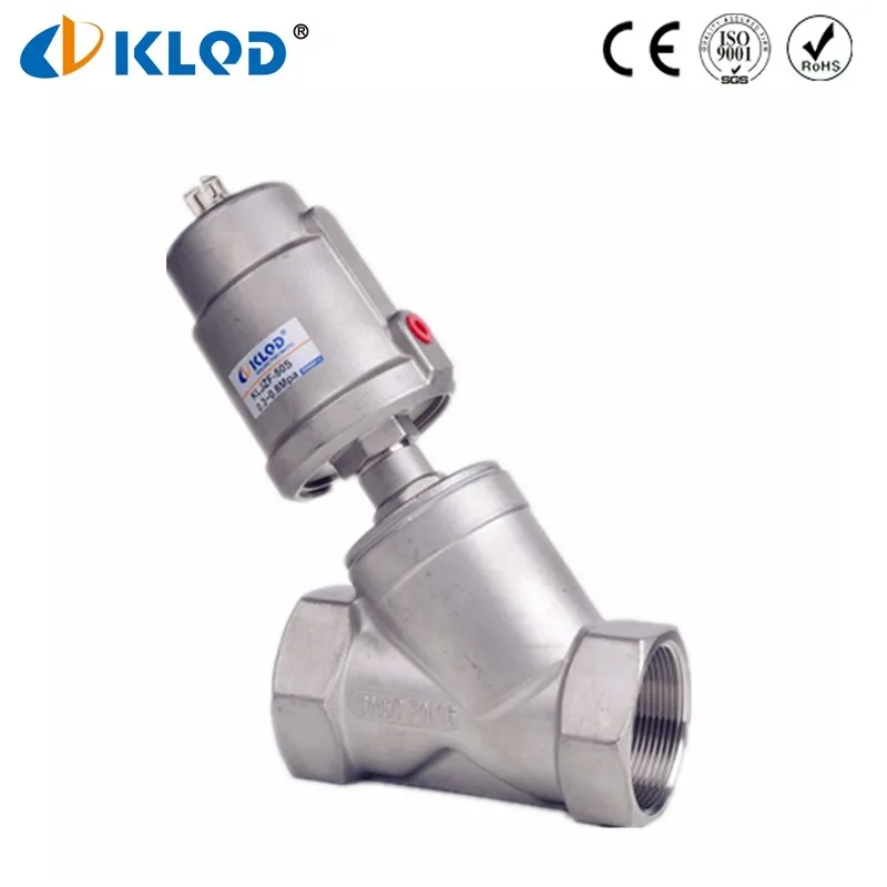 45 Degree Type Pneumatic Stainless Steel High Pressure Angle Seat Valve ...