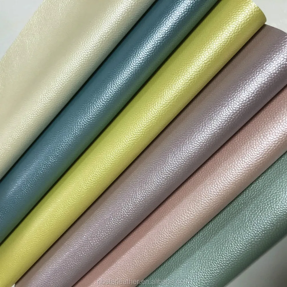 Summer Pearlized Litchi Pattern Pu Leather For Making Lady Shoe - Buy ...