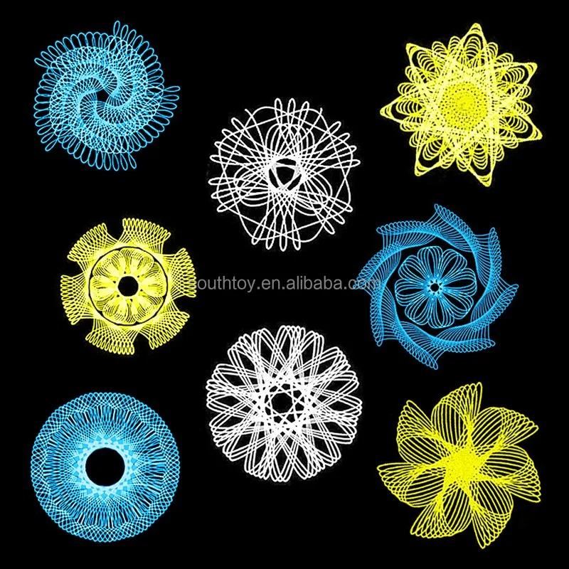 Large Spirograph Art Chalk Set for Outdoor Fun & Creativity