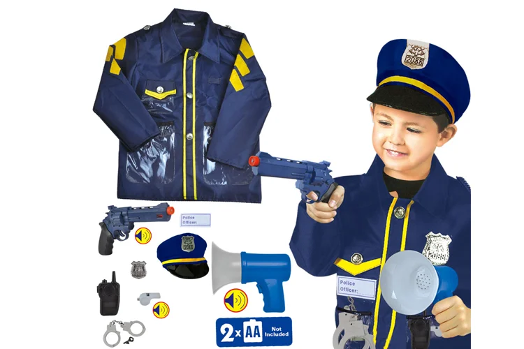 6pcs Kid's Policeman Hero Uniform Role Play Costume Toys Set With ...