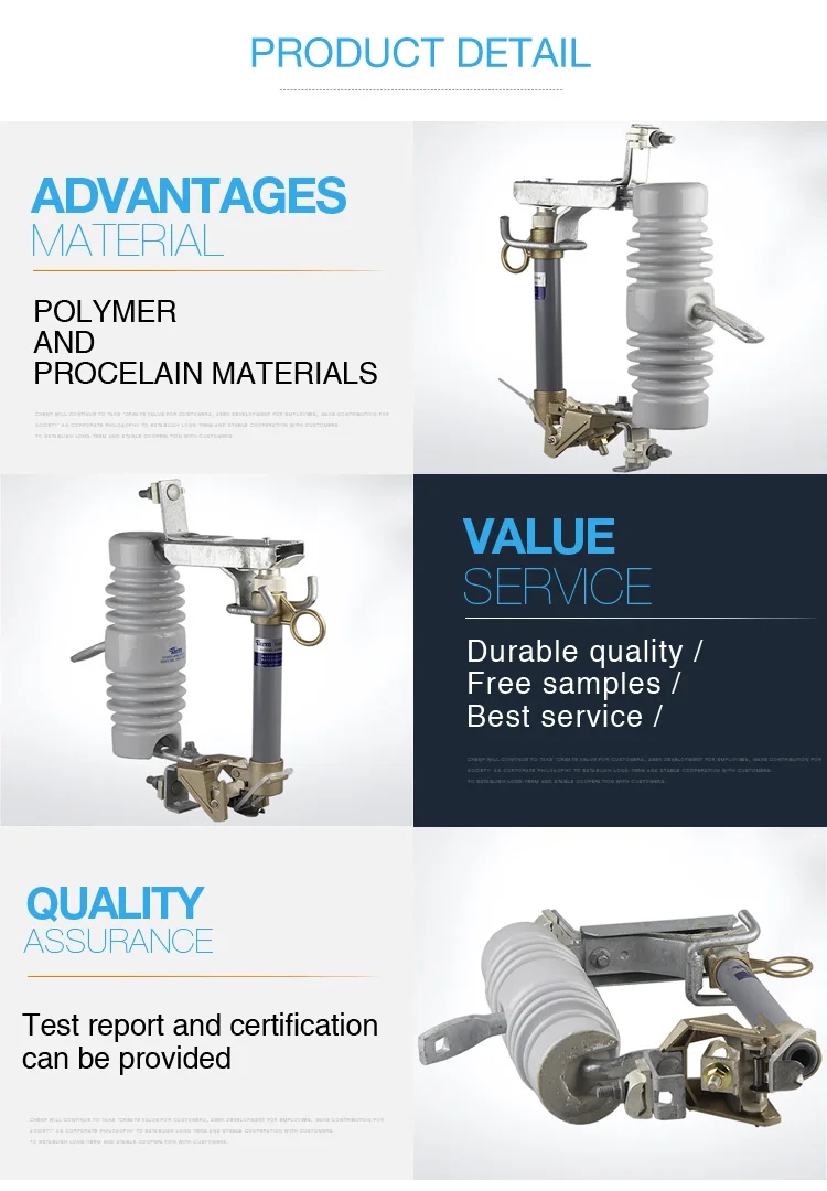 Good Quality 100 200a High Voltage Dropout Fuse Cutout Polymer Cutout ...