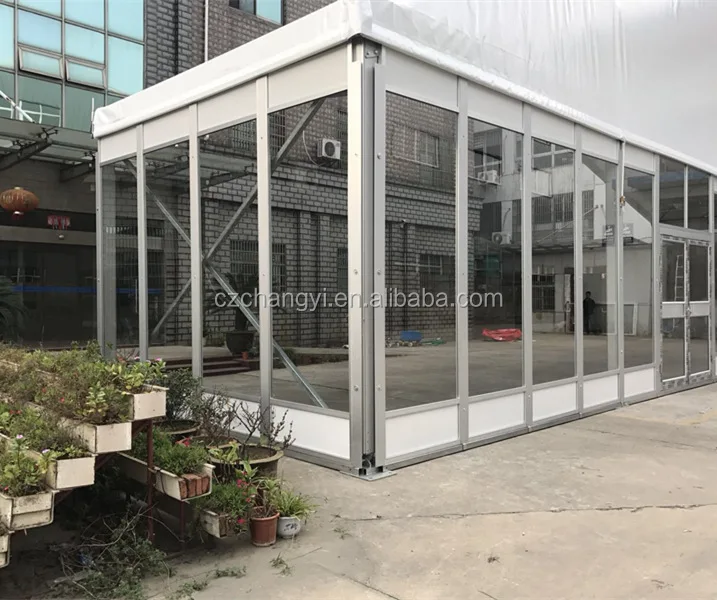 Outdoor Exhibition Party Event Glass Wall Tent - Buy Exhibition Glass ...