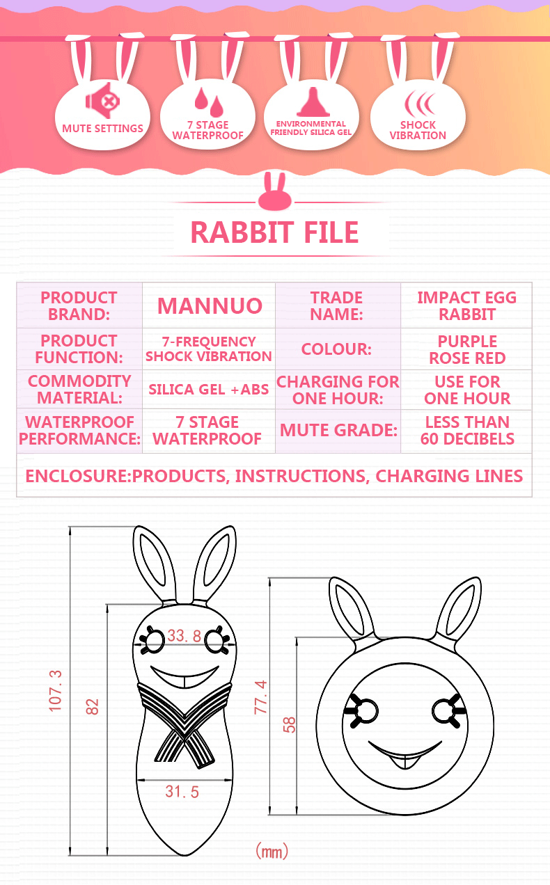 7 Speed Strong Rabbit Vibrator,Clitoris Stimulator G-spot Massager,Sex ...