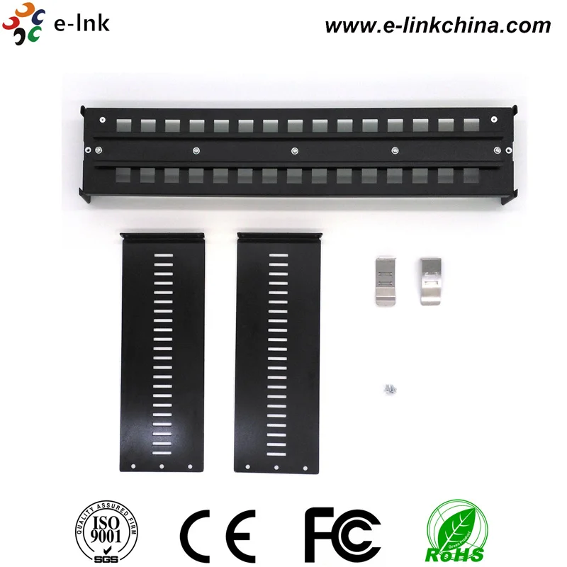 Aluminum Alloy Material Black Color 2u Height 19 Inches Adjustable Rack ...