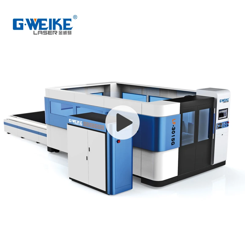 2018 China Factory Gweike Lf3015ga Stainless Steel Fiber Laser Cutting ...