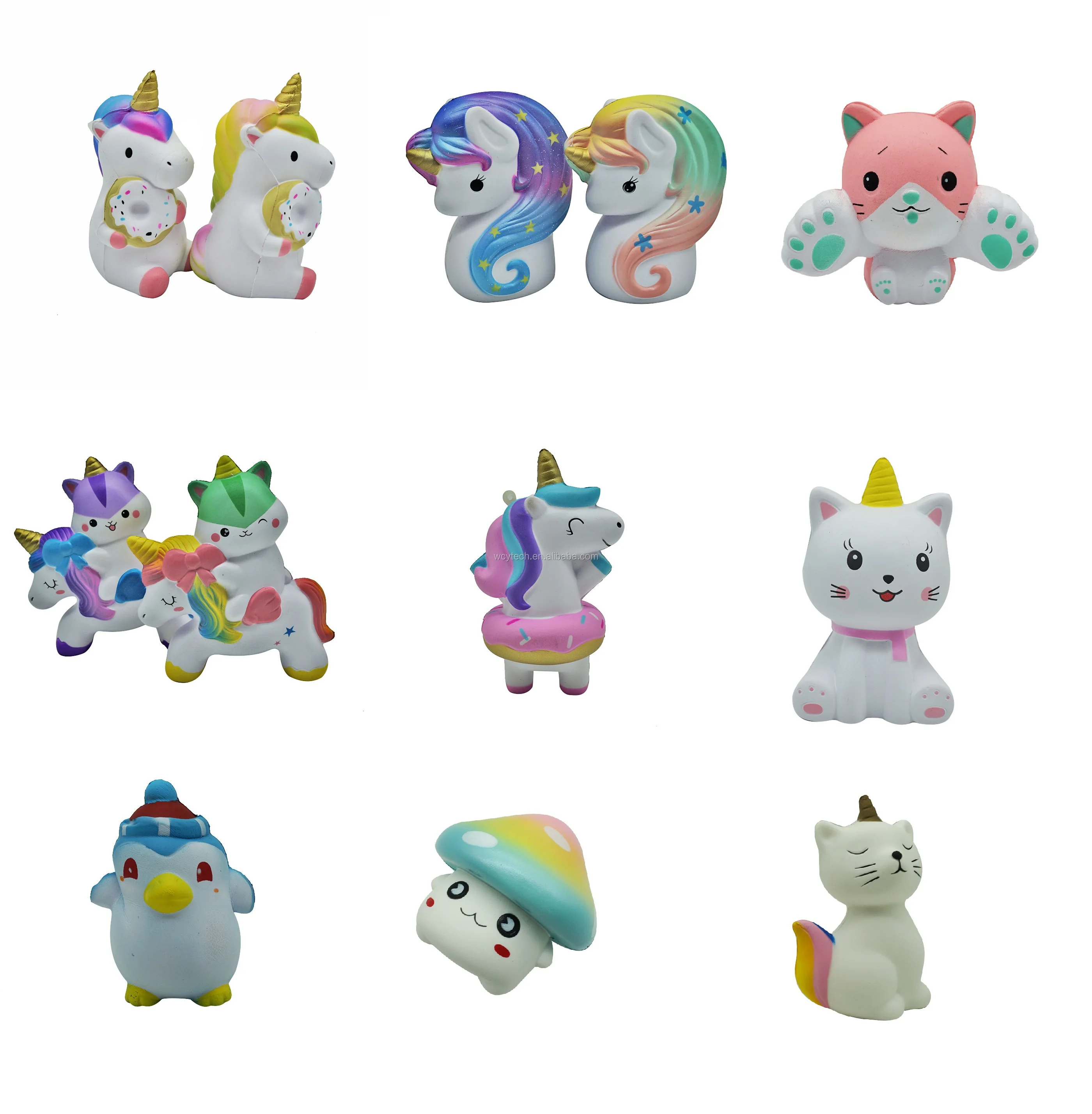2018 Trending Kawaii Squishy Animal Toys Unicorn,Cat,Cake,Panda ...