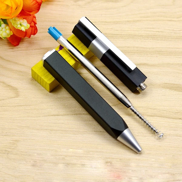Customize Logo Metal Square Shape Ballpoint Pen