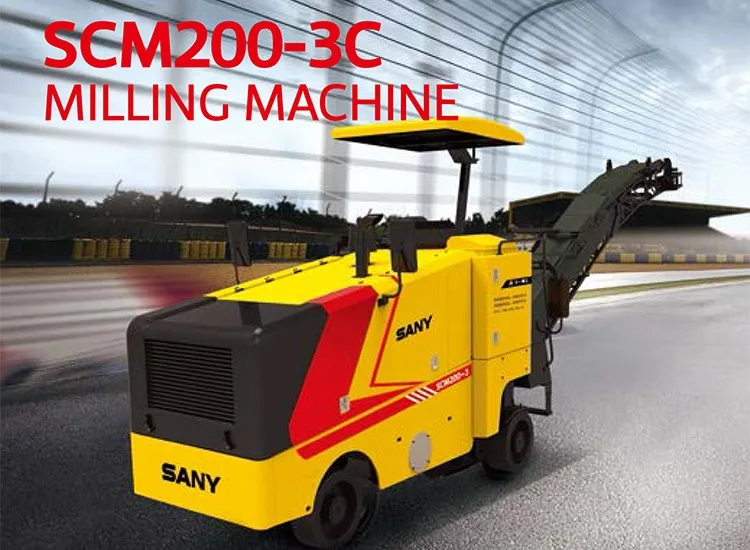 Sany Scm200-3c 10m Road Machine Cold Planer Concrete Milling Asphalt ...