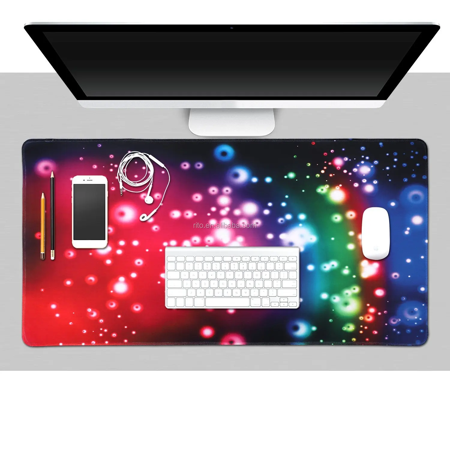 Colorful Printing Keyboard Mouse Pad For Women,Laptop Extended Big ...