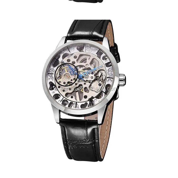 Winner Skeleton Watch Mens Luxury Brand Men's Mechanical Watch Business ...