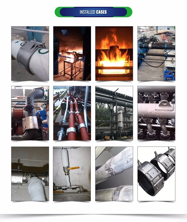 High Temp Grip Repair Coupling Stainless Steel Leak Repair Pipe Clamp ...