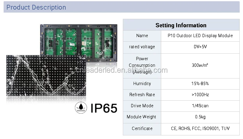 Factory Wholesale Price Outdoor Full Color Panel Smd P10 16x32 Rgb Led ...